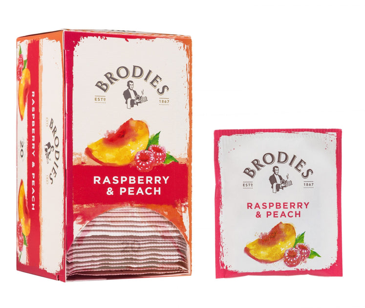 Raspberry and Peach Tea, Caffeine Free (Case of 6) | Scottish Specialty ...
